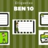 Kit De Etiquetas Escolares Ben 10 | Blog Arquivos De Corte