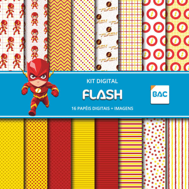 Papel Digital The Flash | 16 Papéis Digitais + Imagens